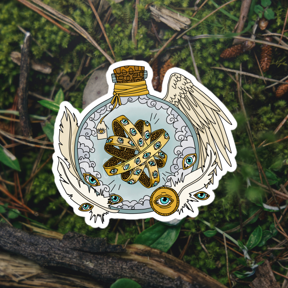 Bottled Biblical Angel | Sticker - Aloreing Shop