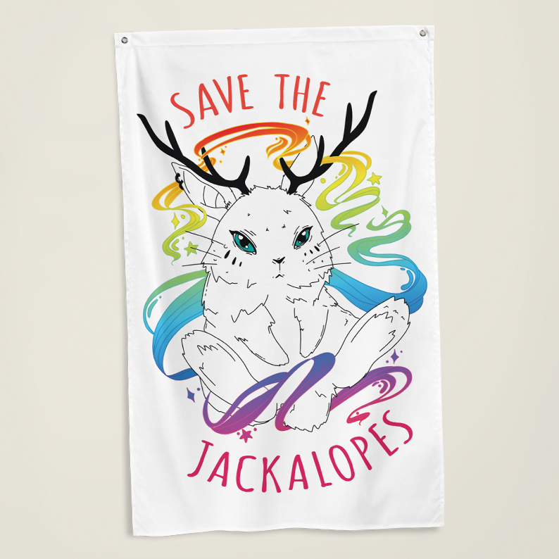 Save The Jackalopes - Pride | Flag - Aloreing Shop